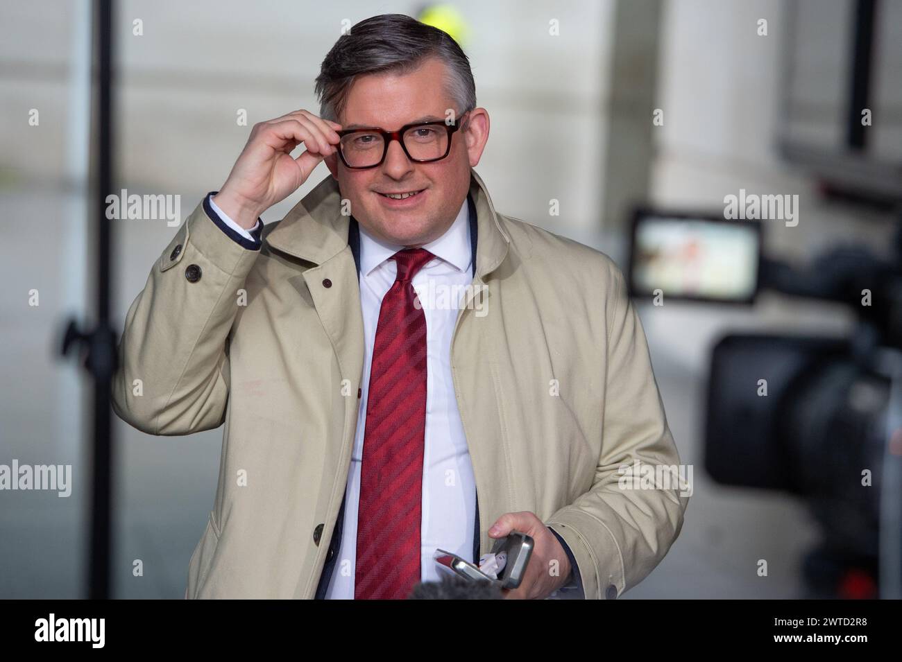 London, UK, 17th March 2024. Shadow Paymaster General Jonathan ...