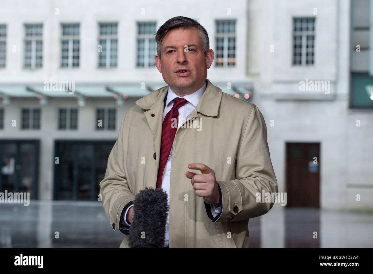 London, UK, 17th March 2024. Shadow Paymaster General Jonathan ...