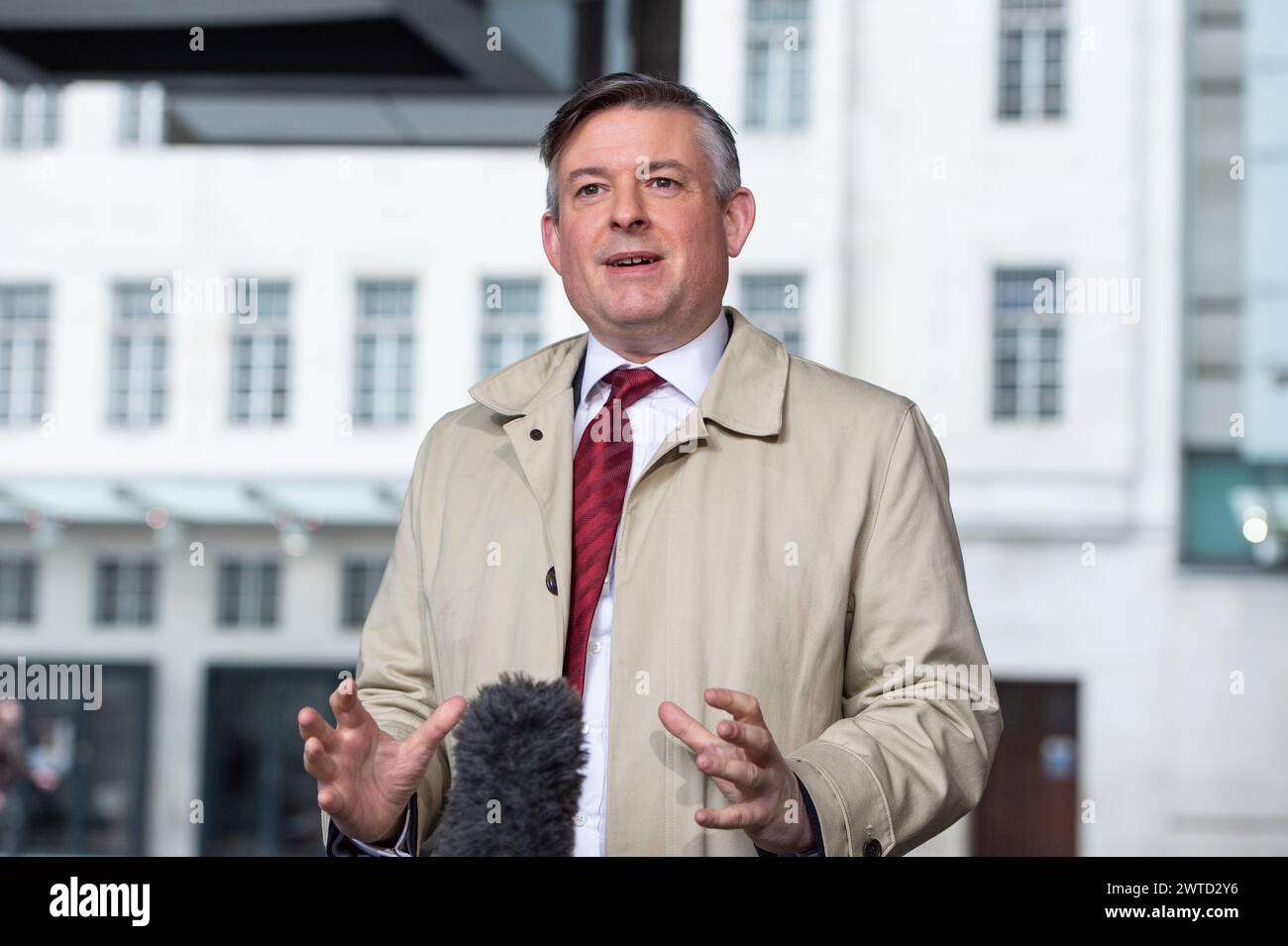 London, UK, 17th March 2024. Shadow Paymaster General Jonathan ...