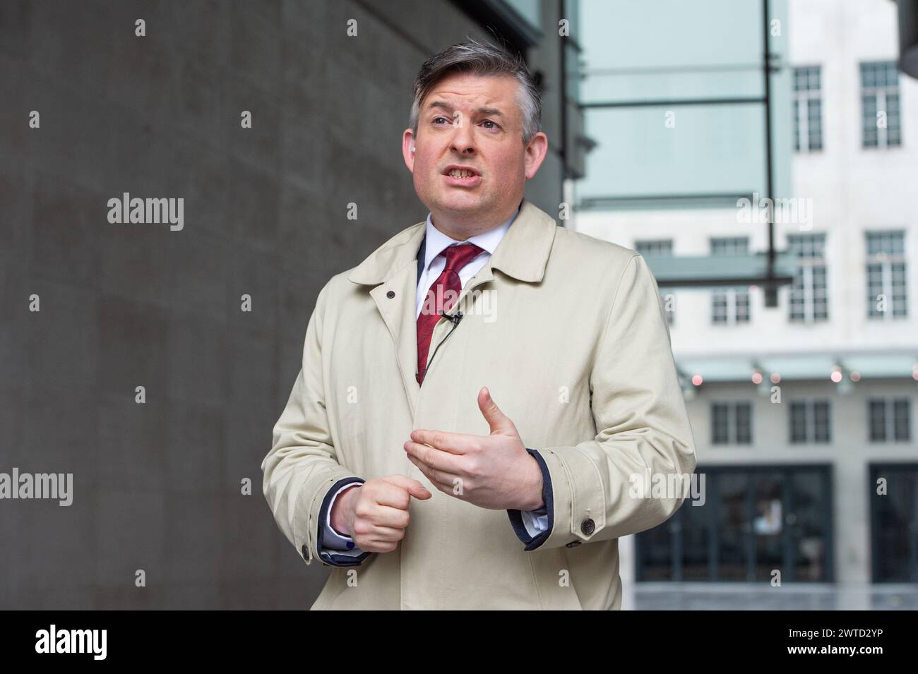 London, UK, 17th March 2024. Shadow Paymaster General Jonathan ...