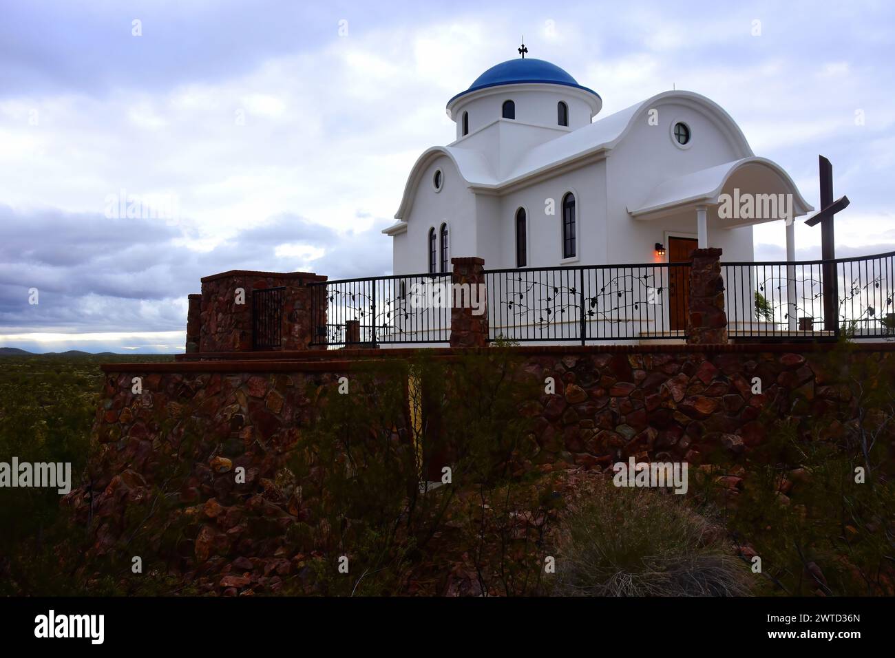 Greek orthodox chapel at St. Anthony's monastery in Arizona Stock Photo ...