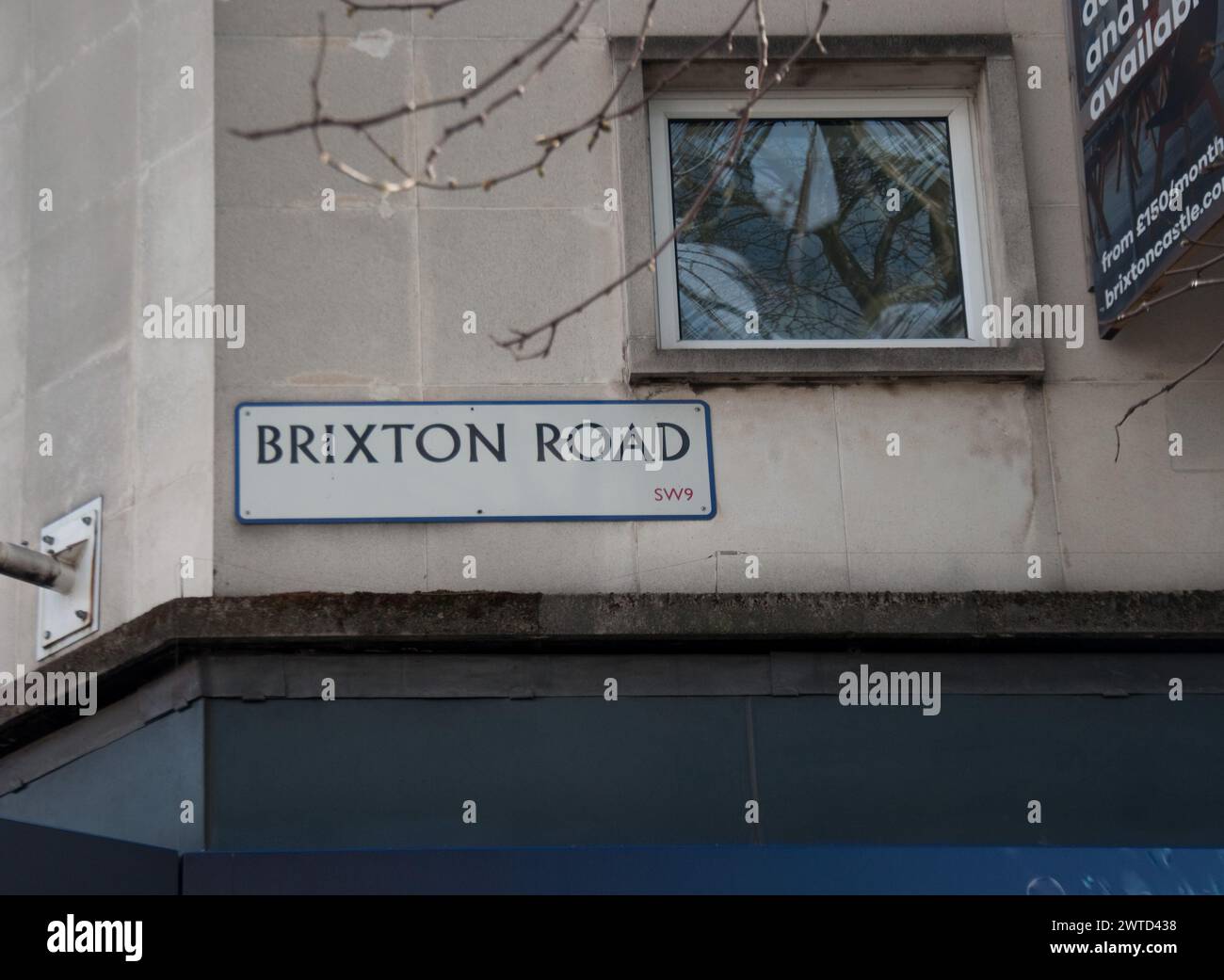 Road sign for Brixton Road, Brixton, London, UK Stock Photo - Alamy
