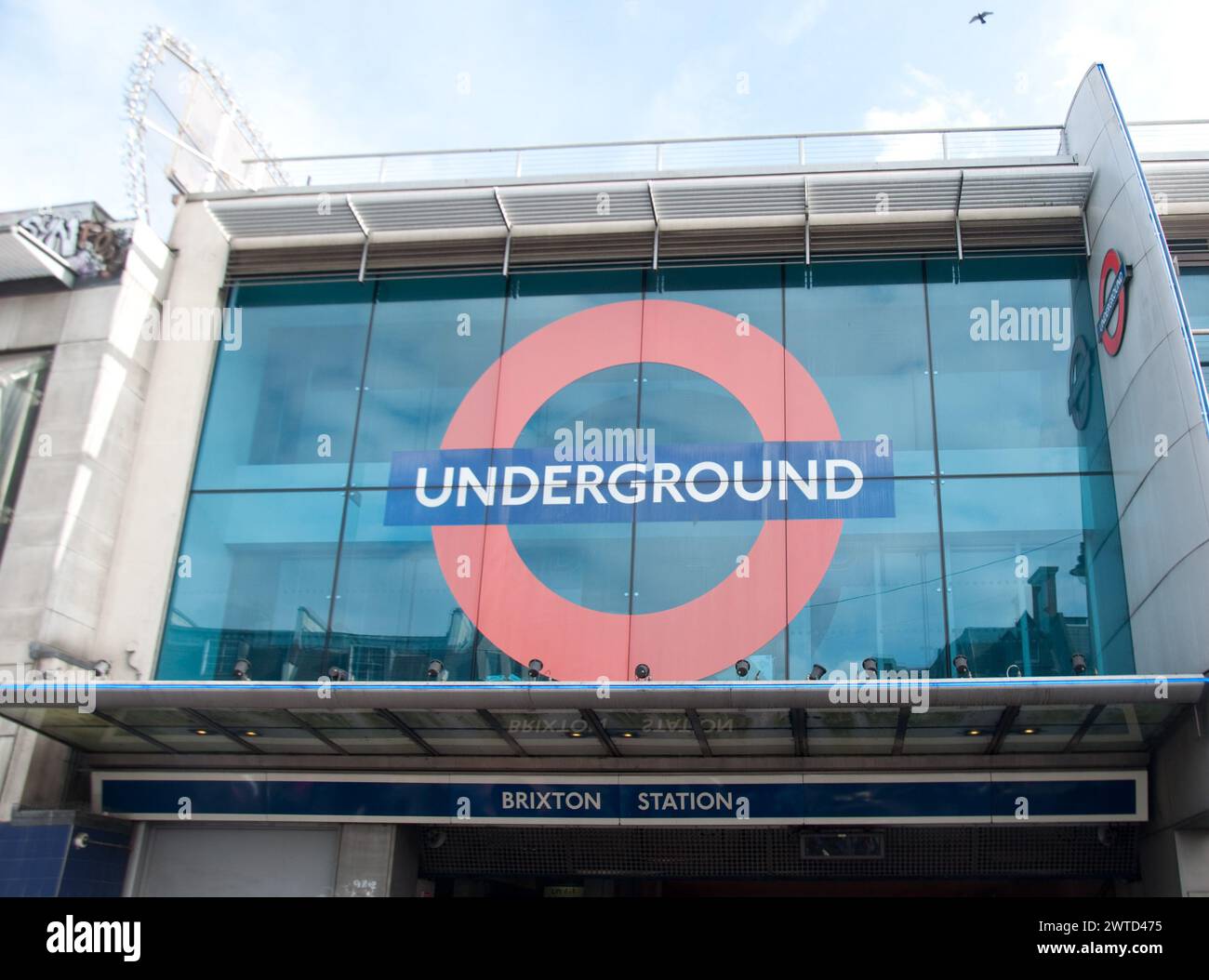 Brixton underground Station, Brixton Road, Brixton, London, UK. A very ...