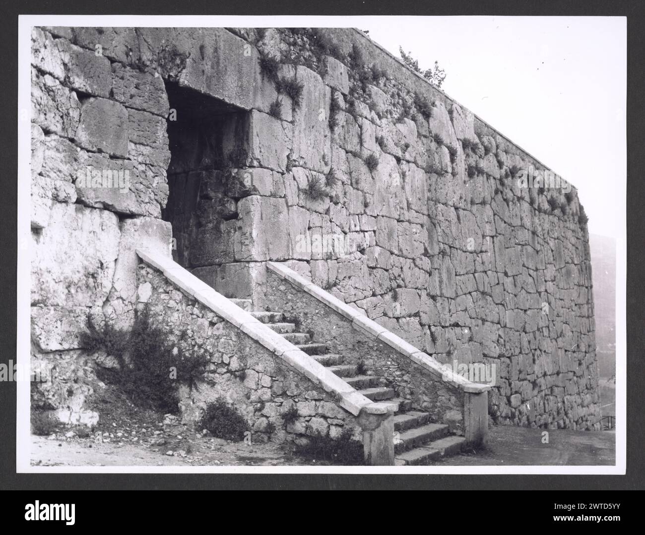 Lazio Frosinone Alatri Acropolis. Hutzel, Max 1960-1990 Two views of ...