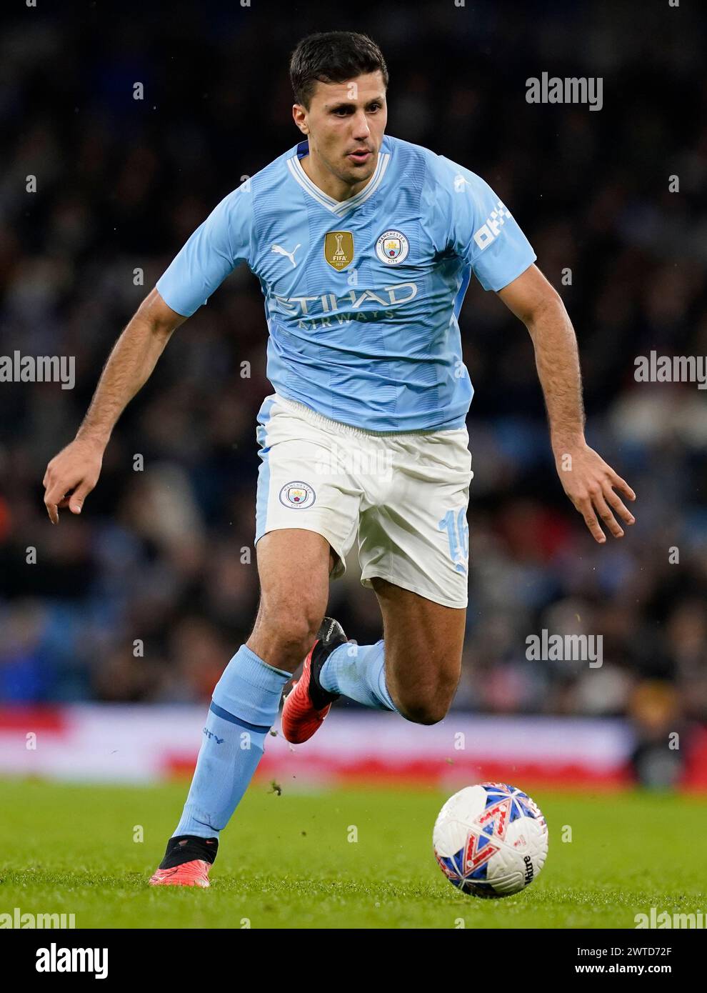 Manchester, UK. 16th Mar, 2024. Rodri of Manchester City during The FA ...