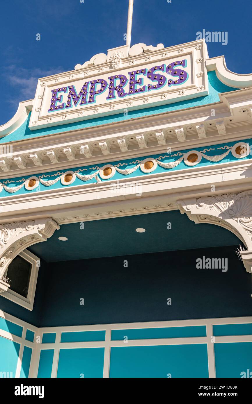 Magna, UT, US-March 6, 2024: The colorful entrance to the historic ...