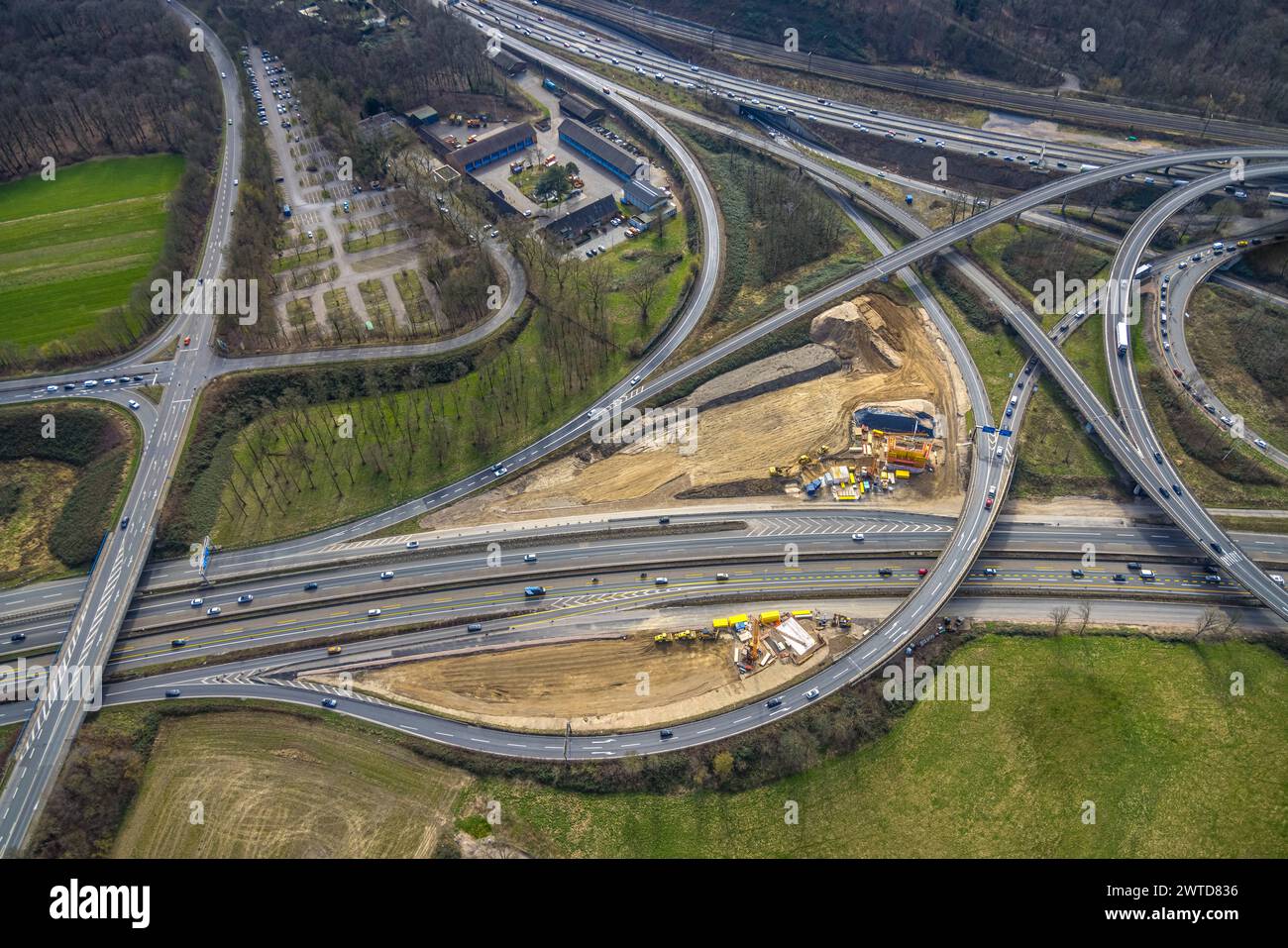Autobahnkreuz luftbild deutschland hi-res stock photography and images ...