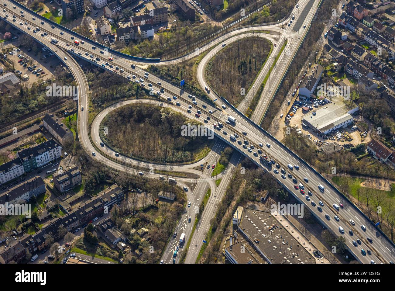 Autobahnkreuz luftbild deutschland hi-res stock photography and images ...