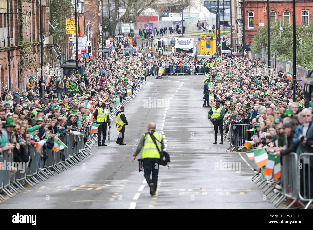 Bradford Street, Birmingham, March 17th 2024 - Thousands attended the ...