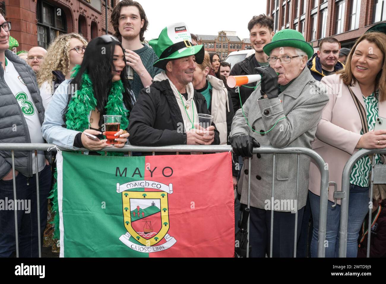 Bradford Street, Birmingham, March 17th 2024 - Thousands attended the ...