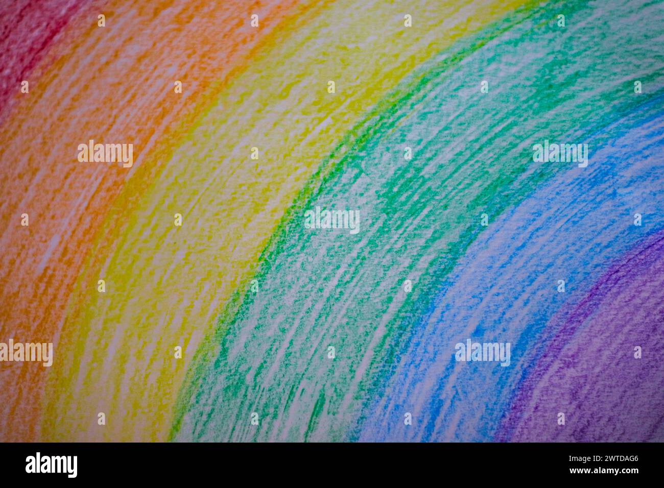 Colorful Chalk Drawings On Paper
