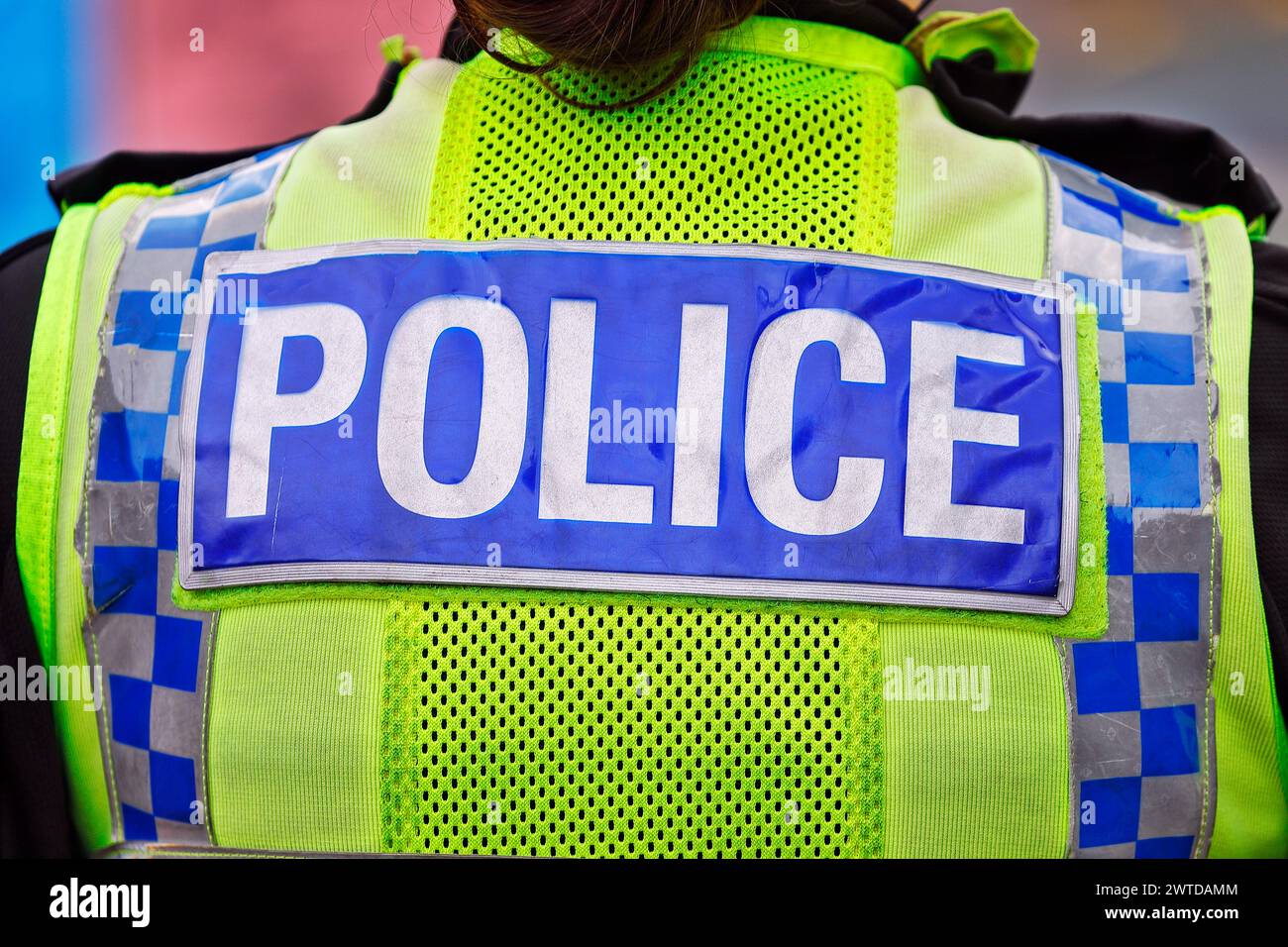 Reflective police costume hi-res stock photography and images - Alamy