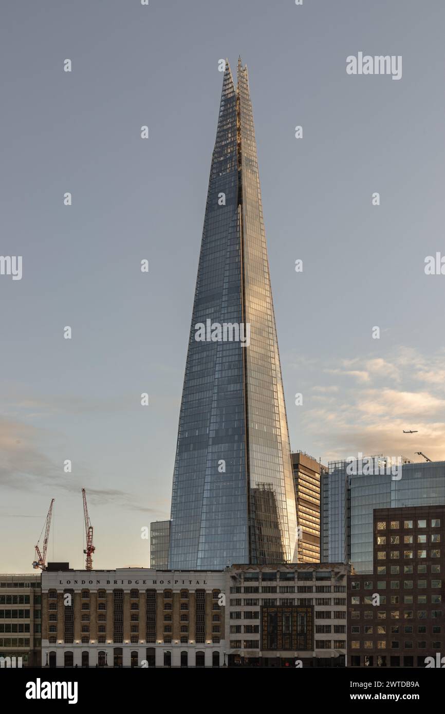 London, UK - Feb 27, 2024 - Modern architecture view of The Shard ...