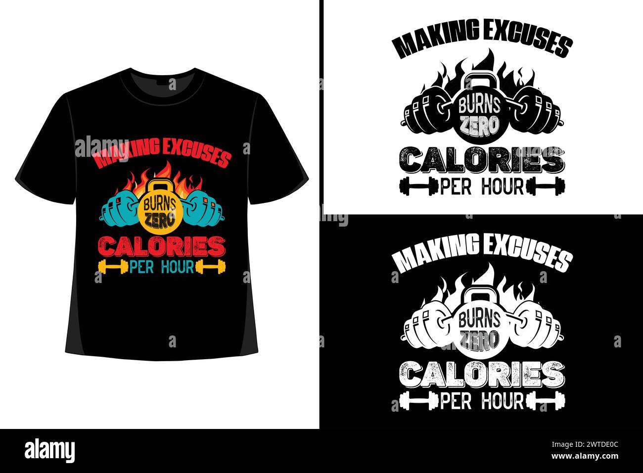 Gym Workout T-shirt Design Stock Vector Image & Art - Alamy