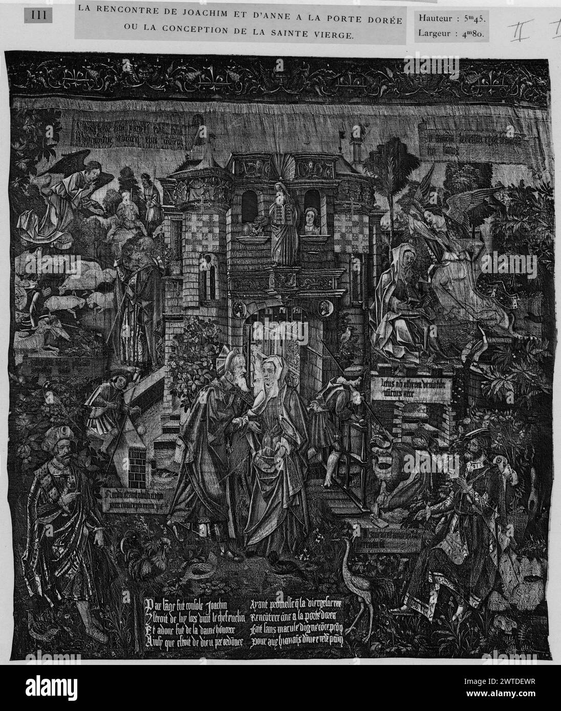 Meeting of SS. Anna (Anne) and Joachim at Golden Gate. unknown c. 1505 ...