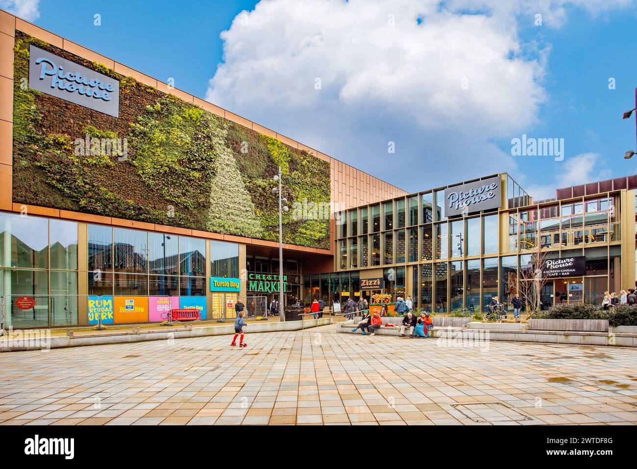 The picture house and food hall in the new market hall in the Cheshire ...