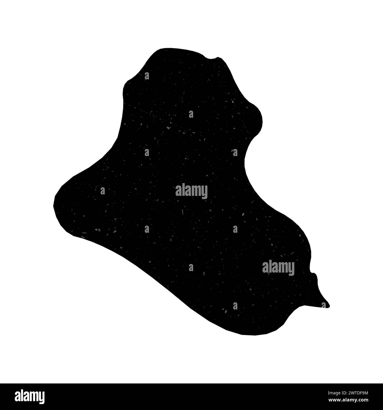 Iraq shape on gradient background. Country map with scratch texture ...