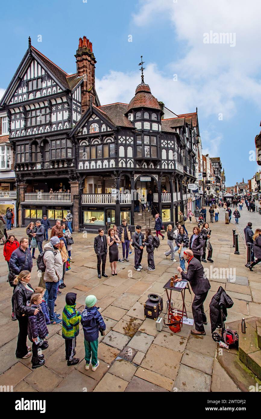 Chester rows medieval hi-res stock photography and images - Alamy