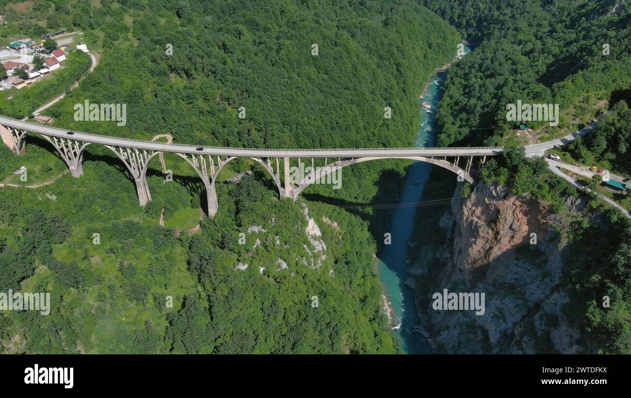 Aerial view durdevica tara arch hi-res stock photography and images - Alamy