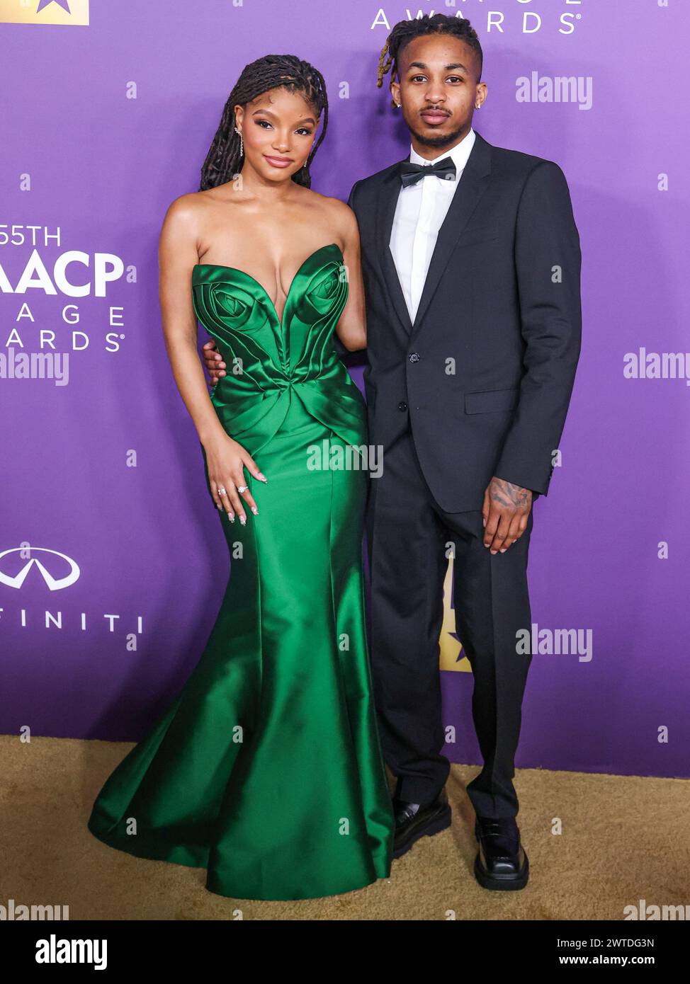 LOS ANGELES, CALIFORNIA, USA - MARCH 16: Halle Bailey and boyfriend DDG ...