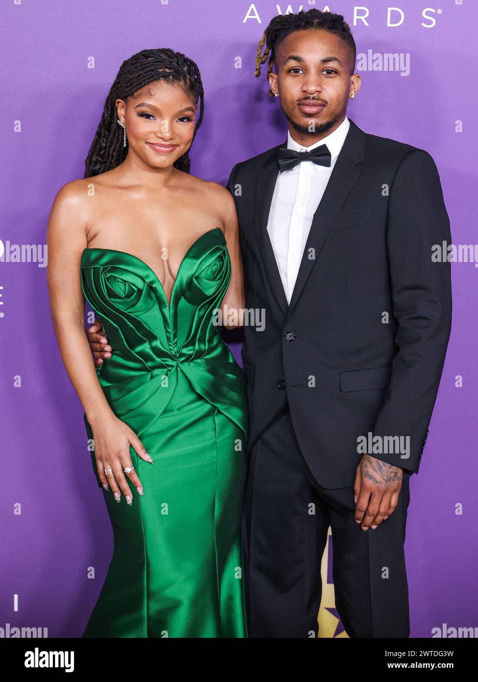 LOS ANGELES, CALIFORNIA, USA - MARCH 16: Halle Bailey and boyfriend DDG ...