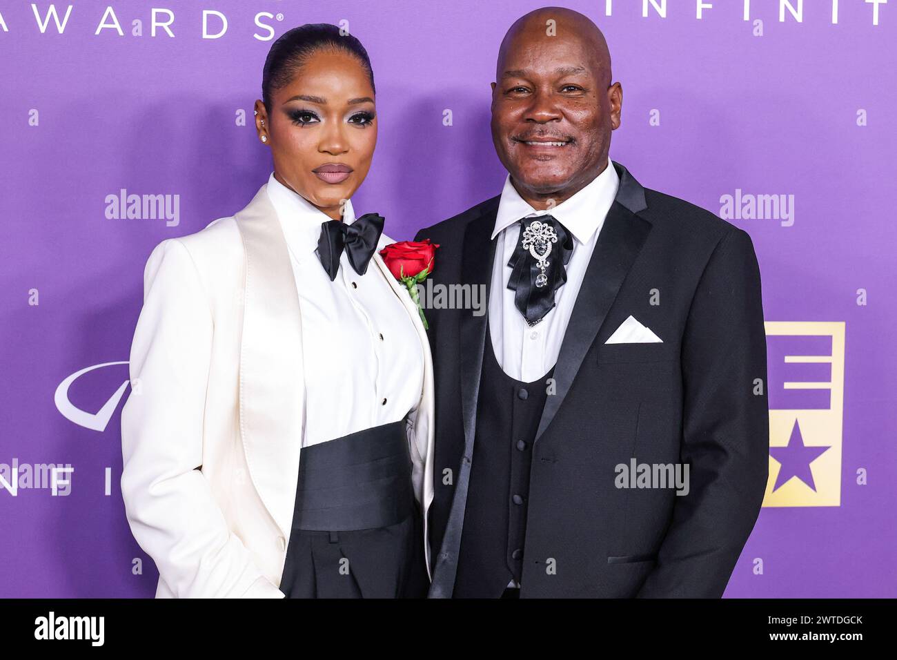 LOS ANGELES, CALIFORNIA, USA - MARCH 16: Keke Palmer and father Larry ...