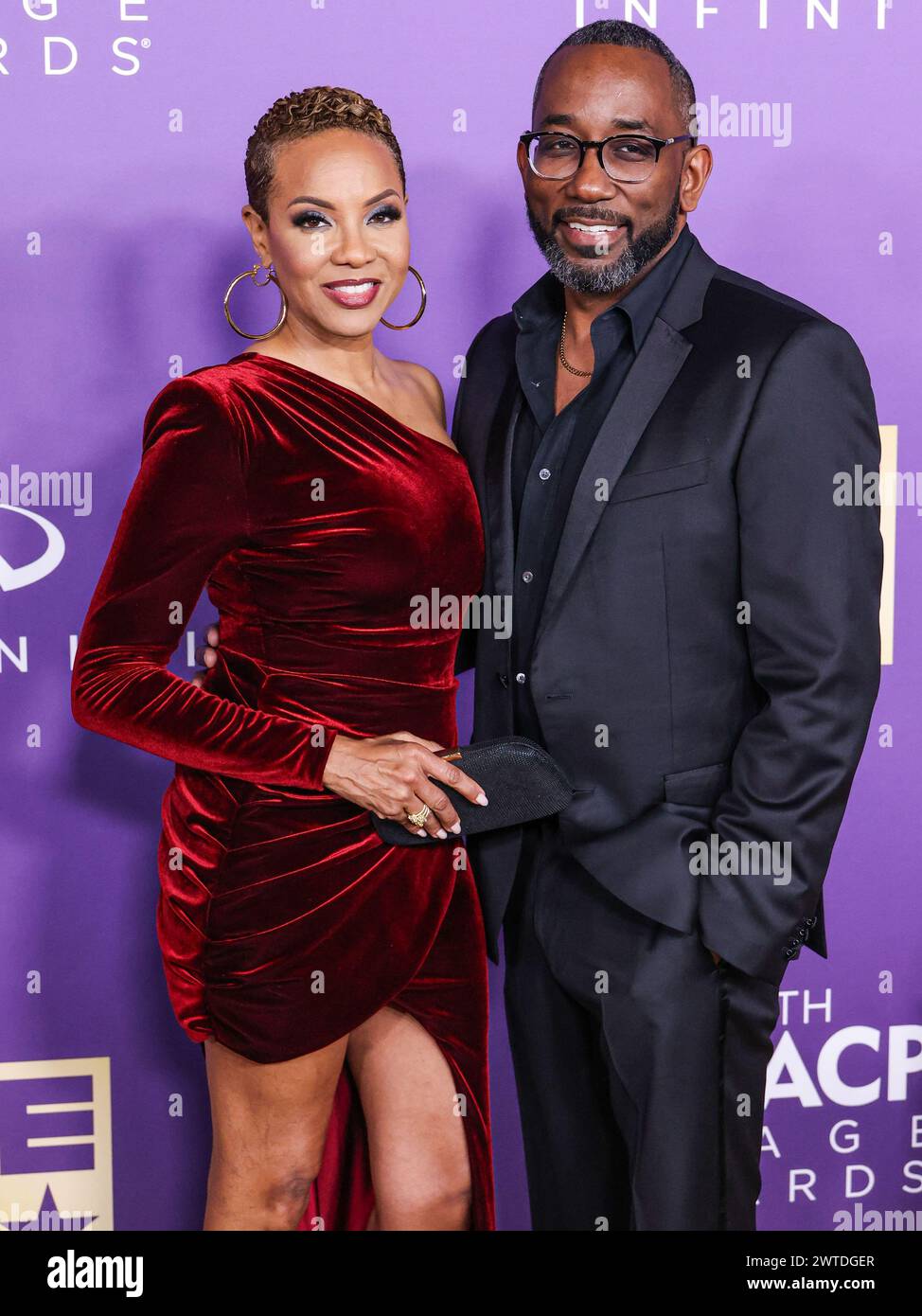 LOS ANGELES, CALIFORNIA, USA - MARCH 16: MC Lyte and Jesse Rhodes ...