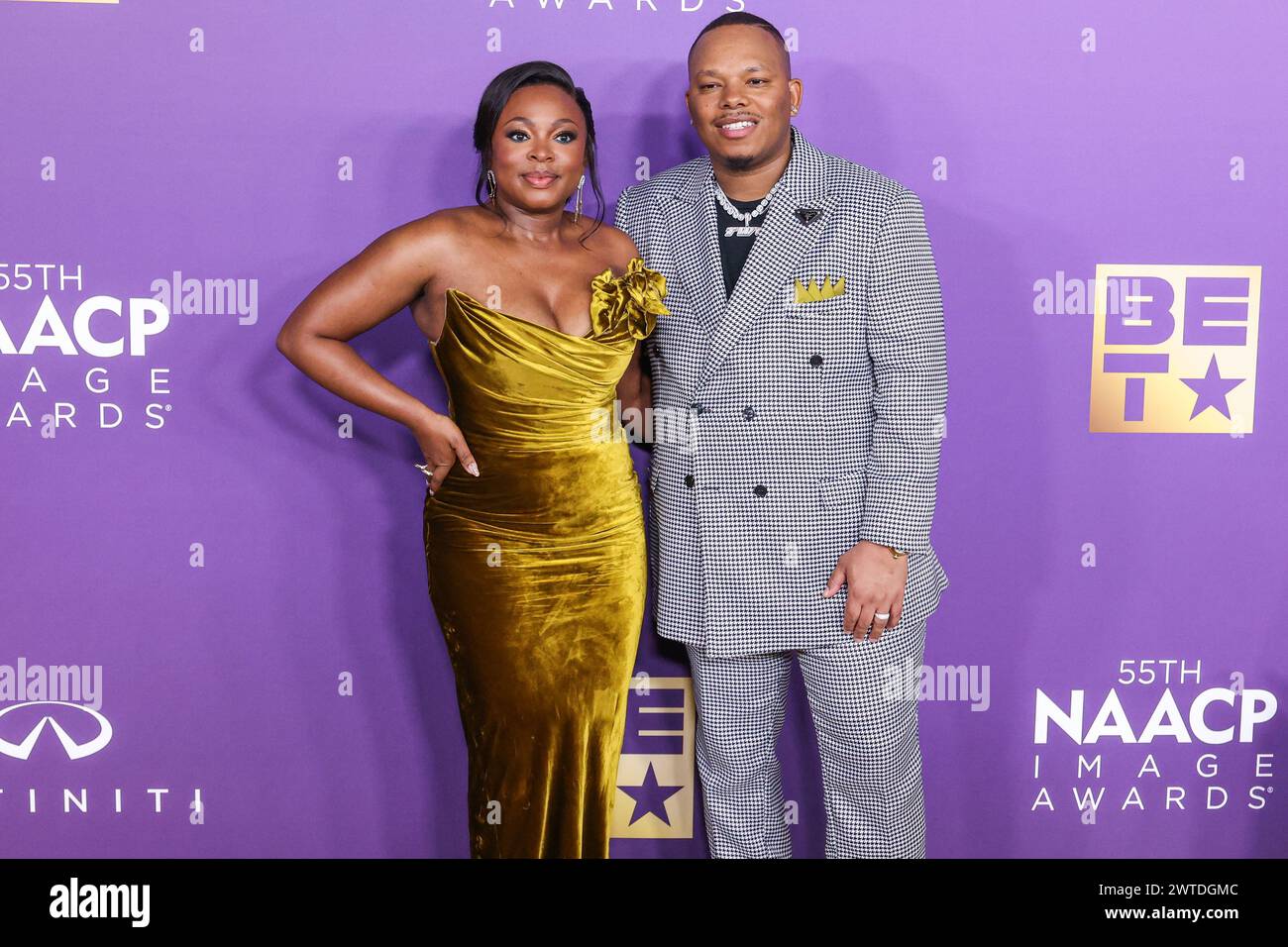 LOS ANGELES, CALIFORNIA, USA - MARCH 16: Naturi Naughton and husband ...