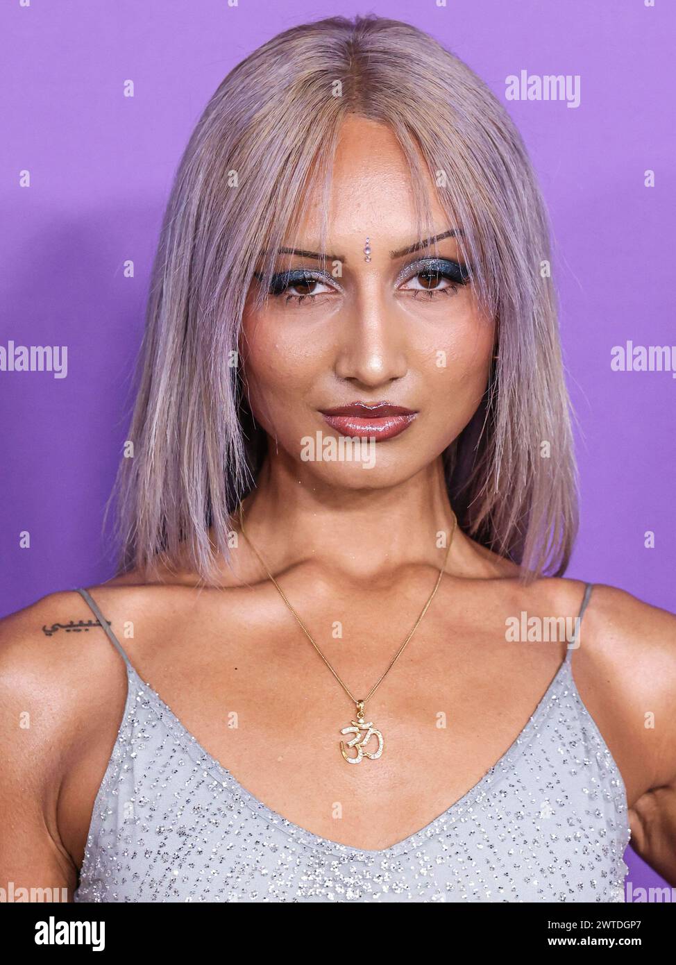 LOS ANGELES, CALIFORNIA, USA - MARCH 16: Rhea Raj arrives at the 55th ...