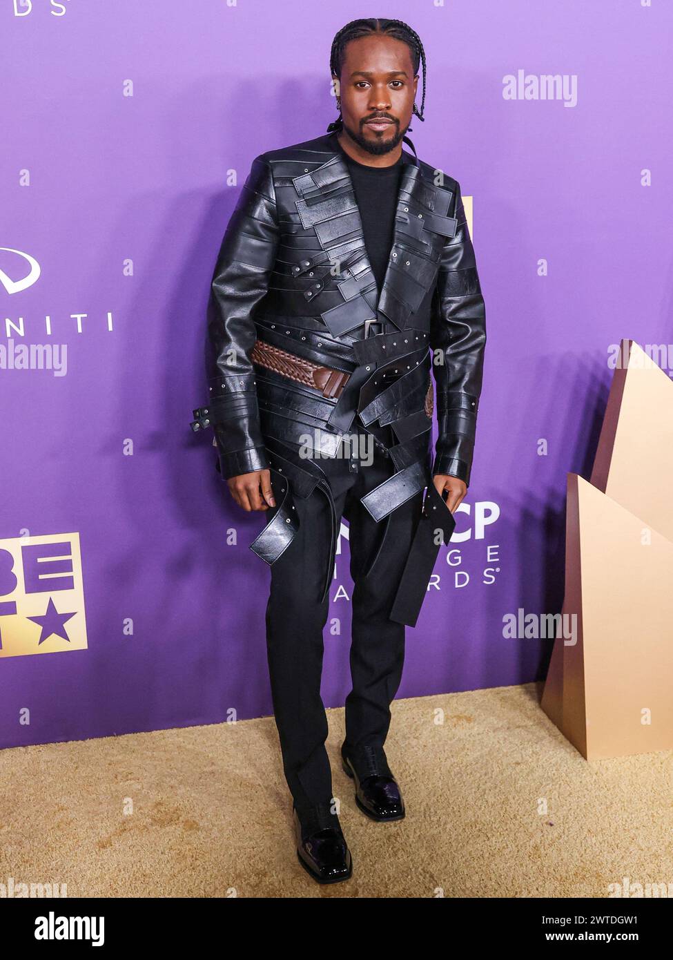 LOS ANGELES, CALIFORNIA, USA - MARCH 16: Shameik Moore arrives at the ...