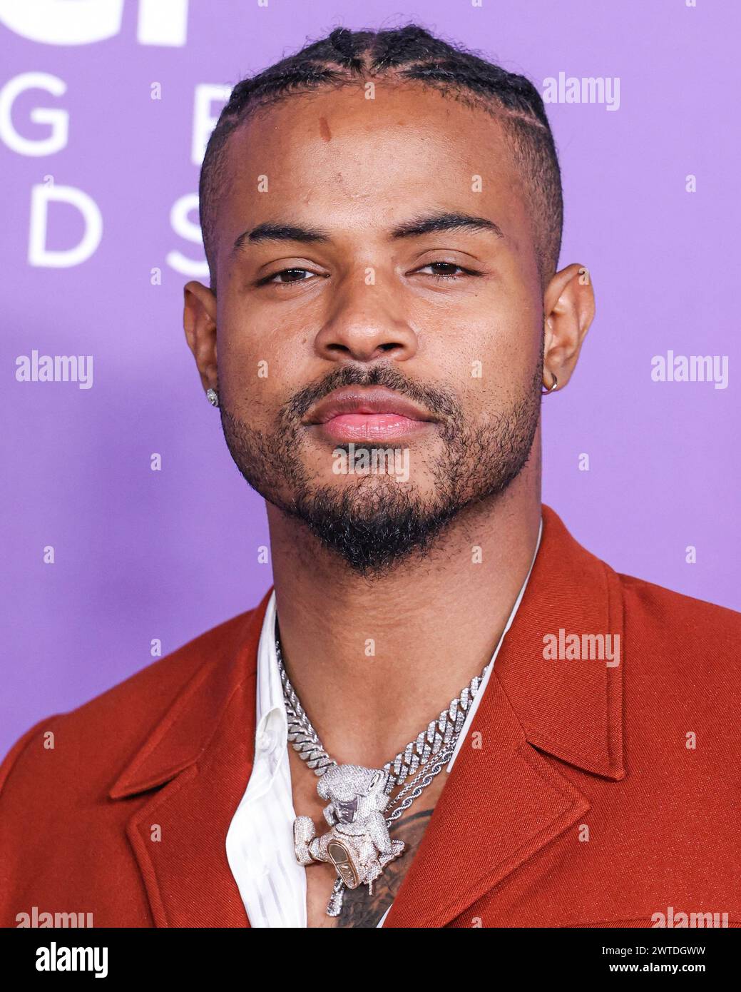 LOS ANGELES, CALIFORNIA, USA - MARCH 16: Trevor Jackson arrives at the ...