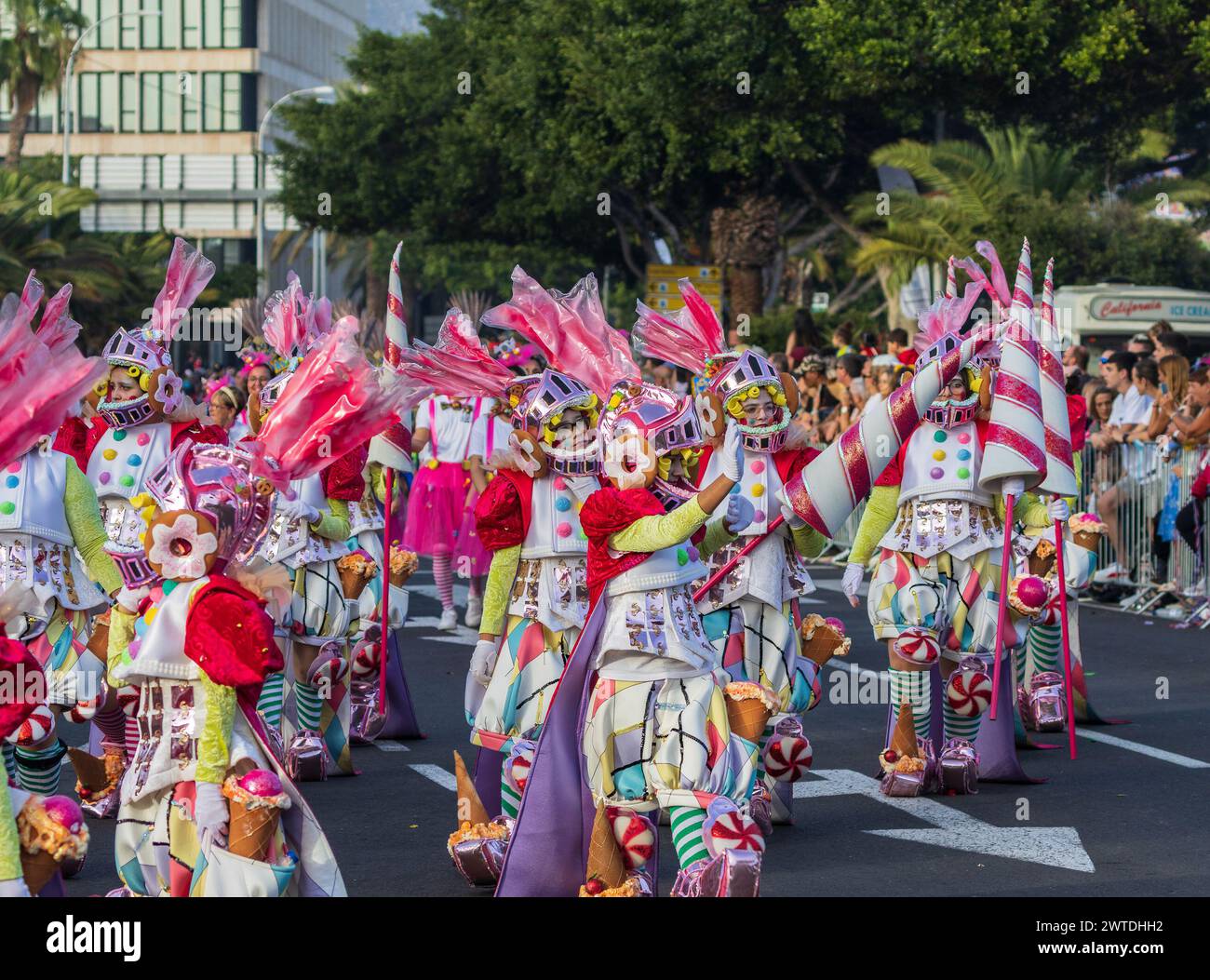 SANTA CRUZ DE TENERIFE, SPAIN - FEBRUARY 13, 2024: The Coso parade ...