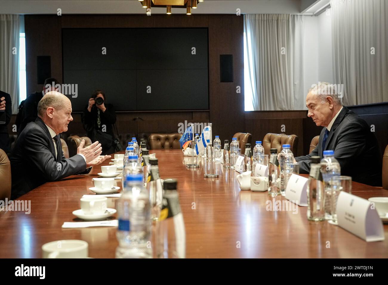 Jerusalem, Israel. 17th Mar, 2024. Federal Chancellor Olaf Scholz (SPD ...