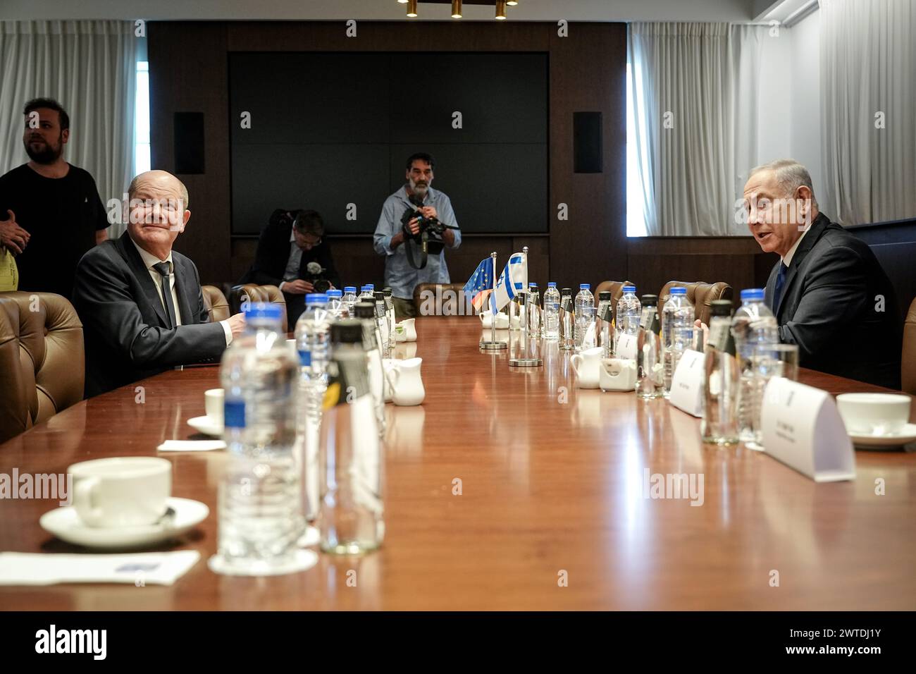Jerusalem, Israel. 17th Mar, 2024. Federal Chancellor Olaf Scholz (SPD ...