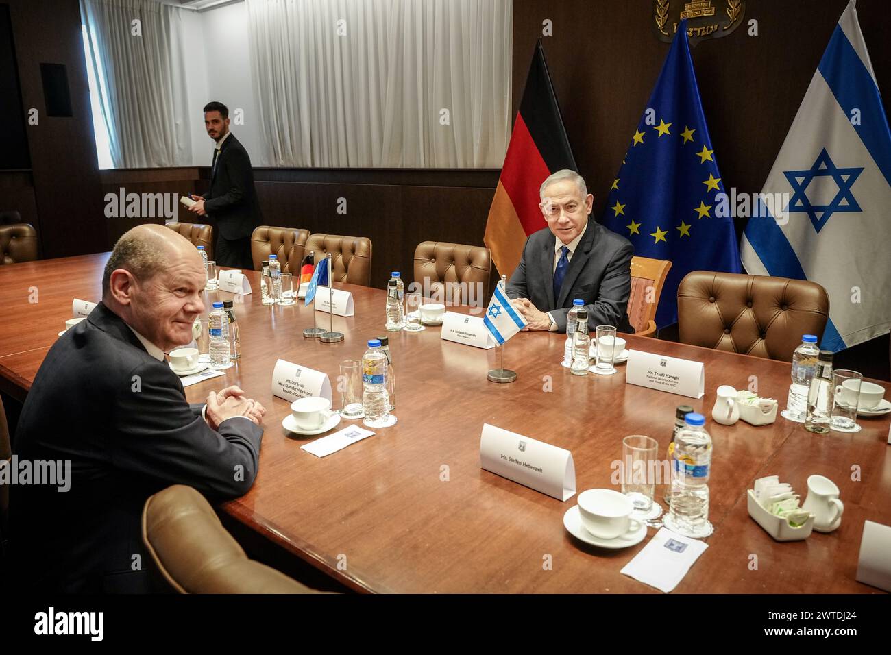 Jerusalem, Israel. 17th Mar, 2024. Federal Chancellor Olaf Scholz (SPD ...