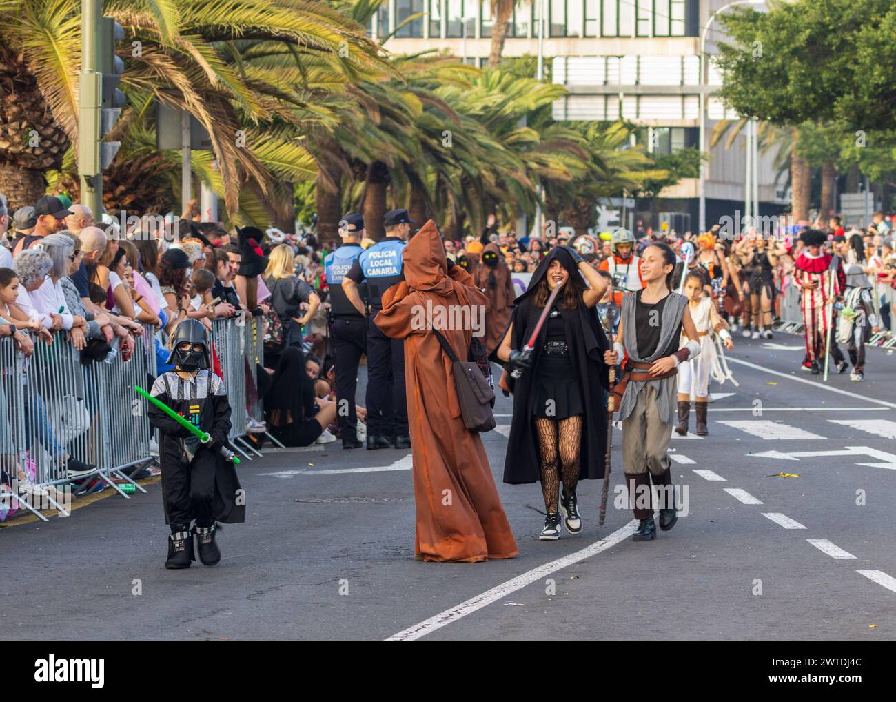 SANTA CRUZ DE TENERIFE, SPAIN - FEBRUARY 13, 2024: The Coso parade ...