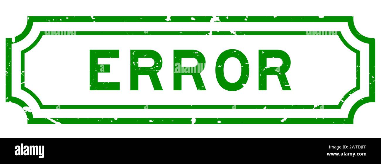 Grunge green incorrect word hi-res stock photography and images - Alamy