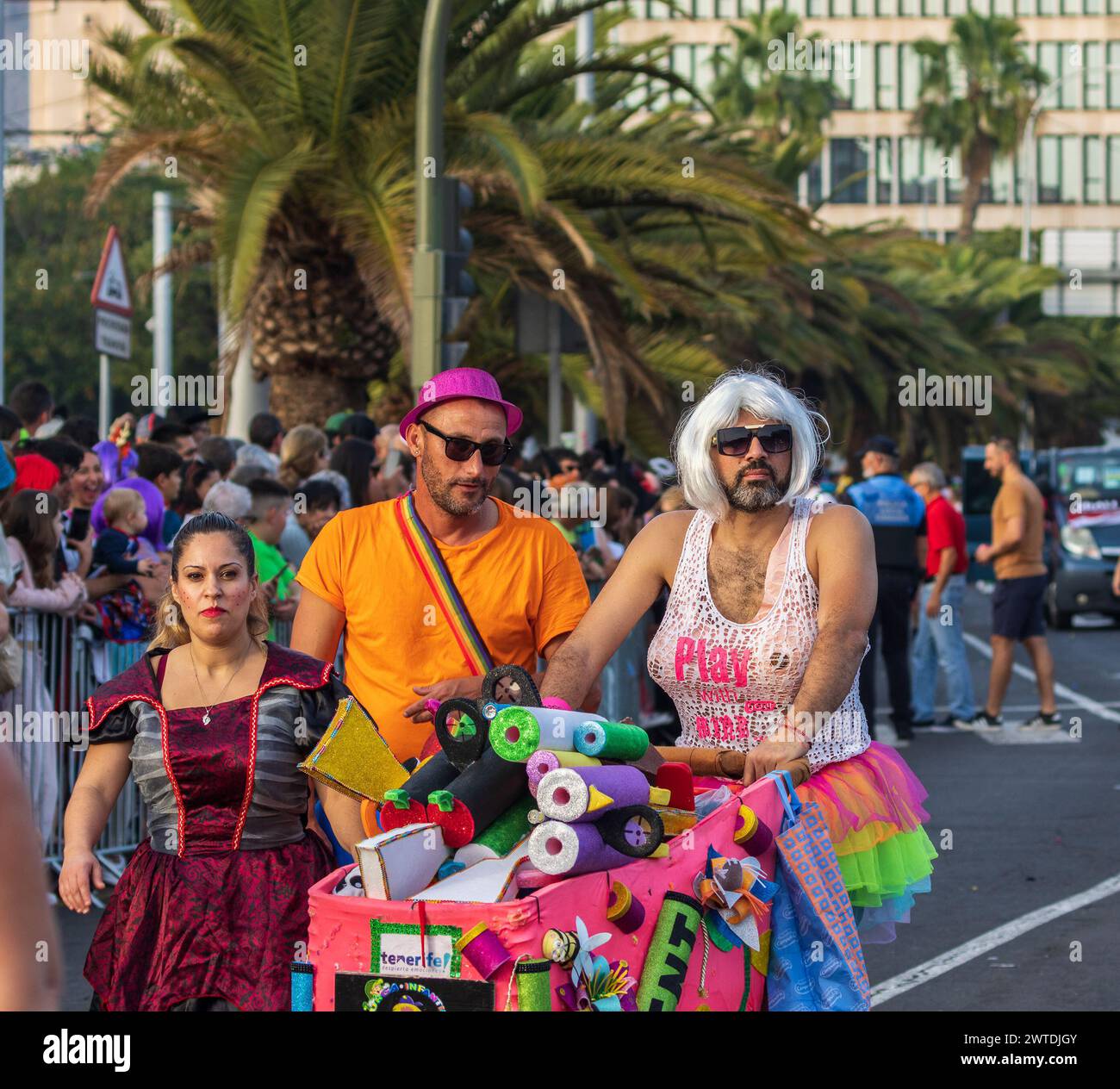SANTA CRUZ DE TENERIFE, SPAIN - FEBRUARY 13, 2024: The Coso parade ...