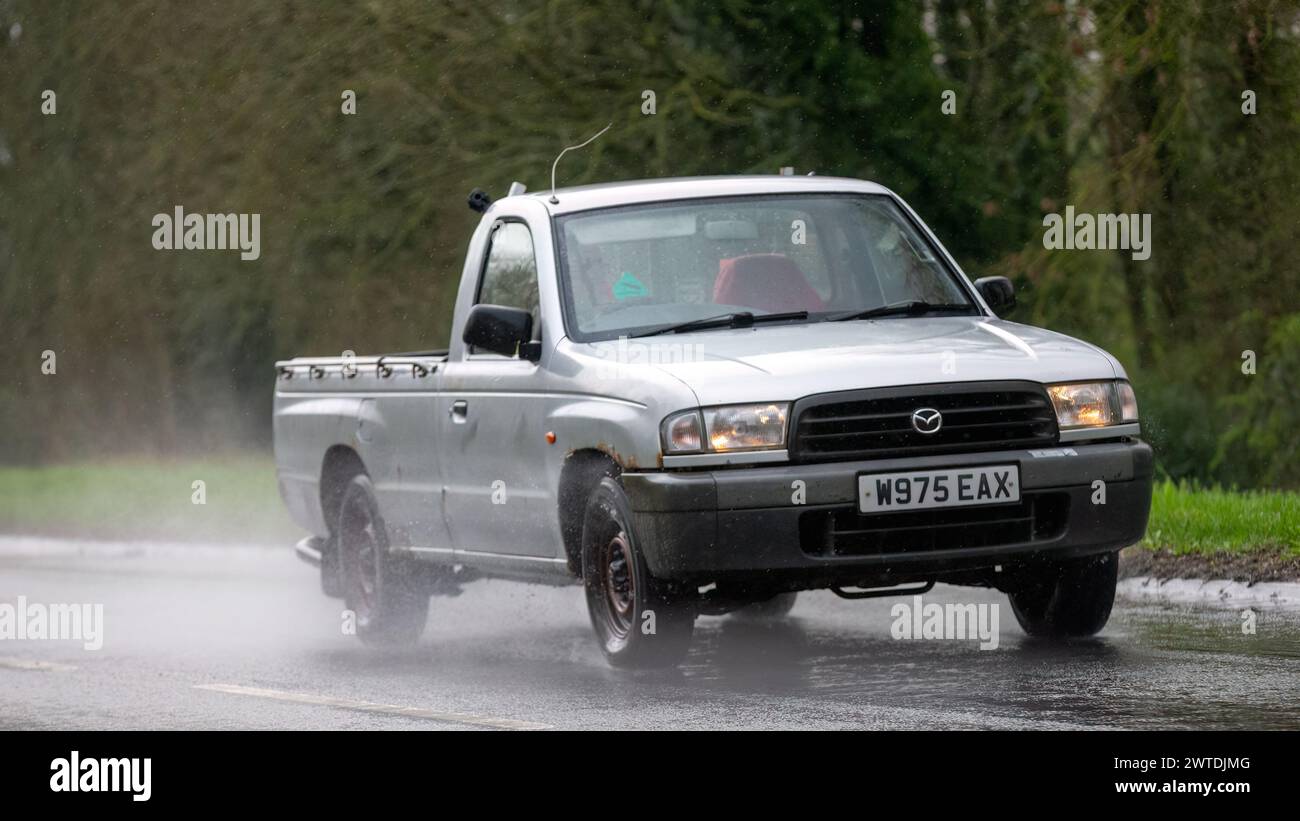 Milton Keynes,UK-Mar 17th 2024: 2000 Mazda B series B2500 pick up truck ...