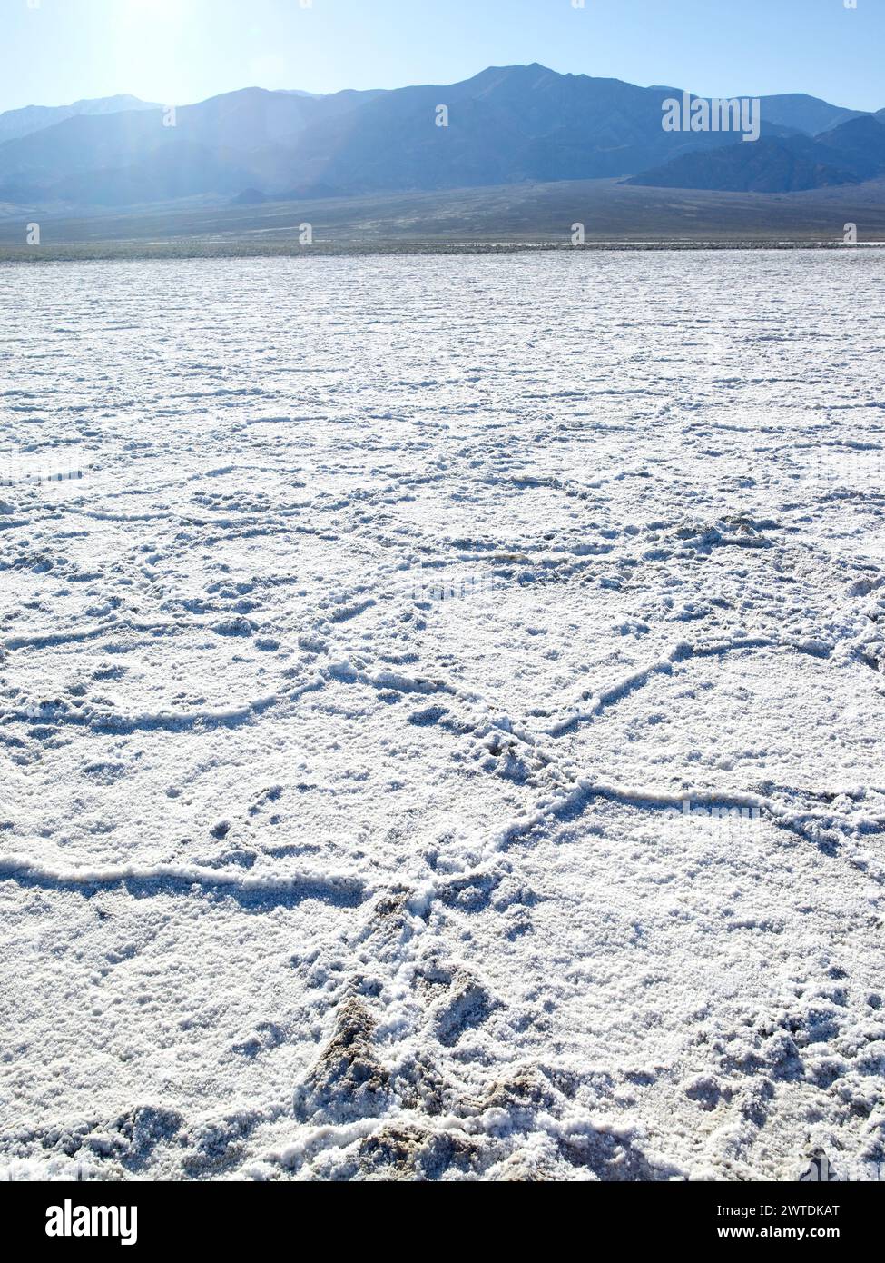 White salt flats, Death Valley California USA Stock Photo - Alamy