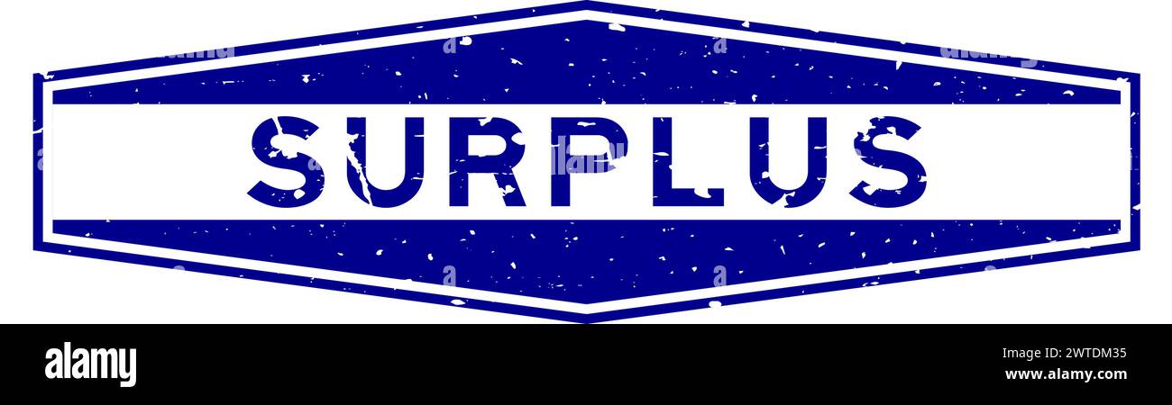Grunge blue surplus word hexagon rubber seal stamp on white background Stock Vector Image & Art ...