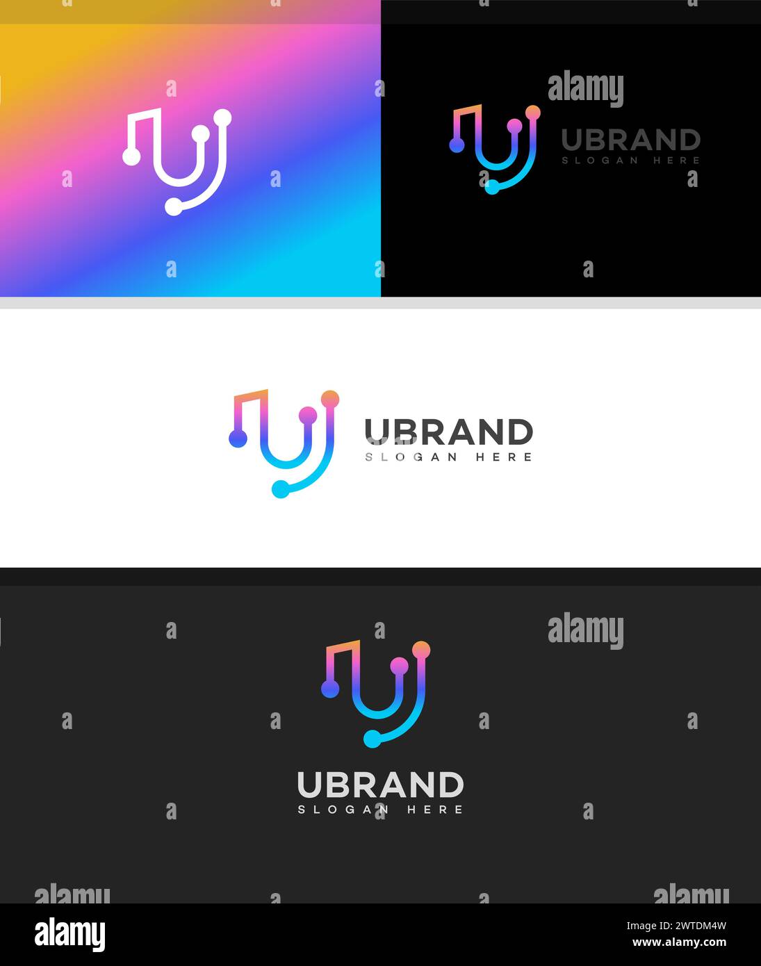 U Letter Logo Icon Brand Identity Sign. U Letter Symbol Template Stock ...