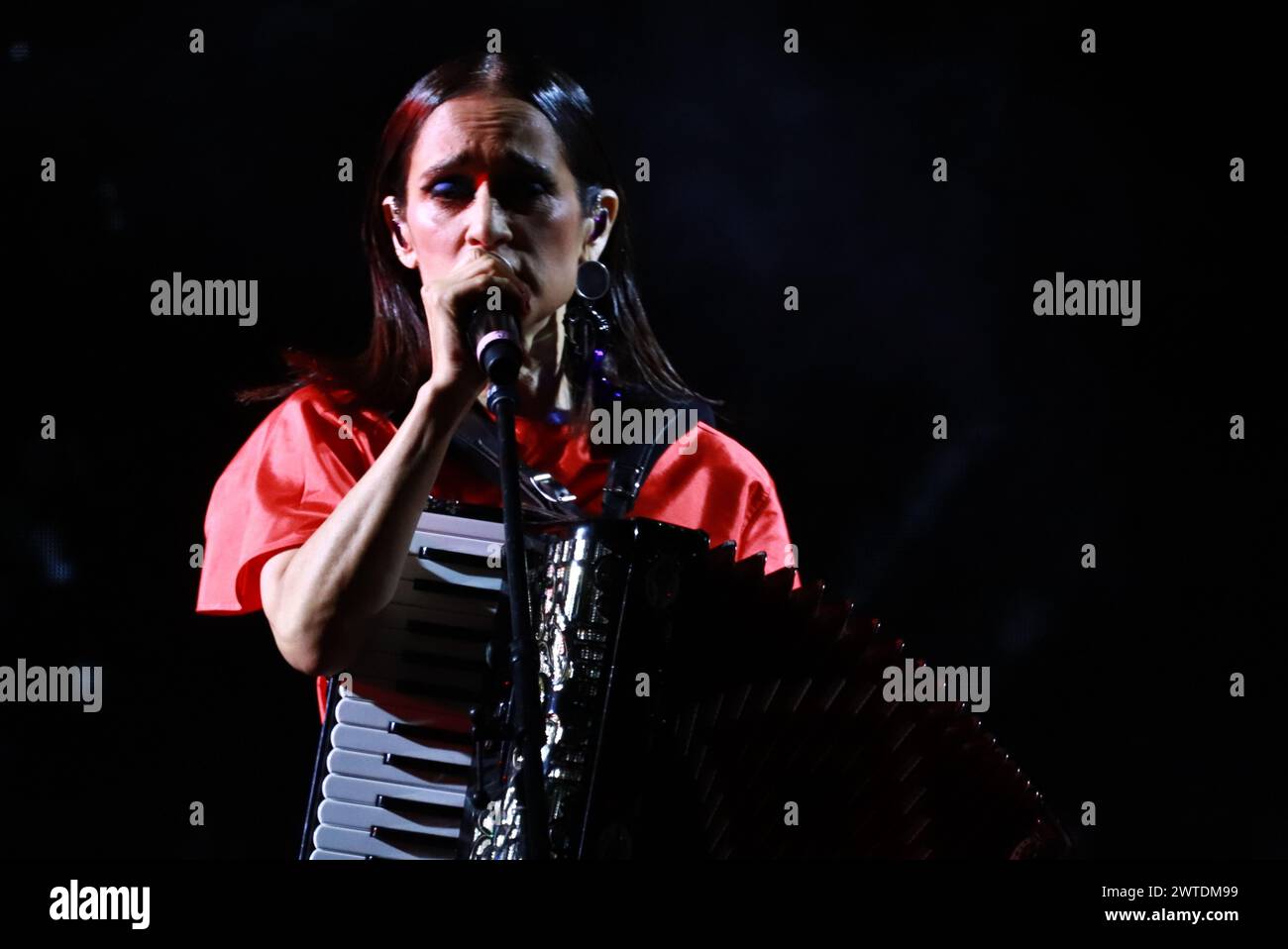 Non Exclusive: March 16, 2024, Mexico City, Mexico: Mexican singer ...