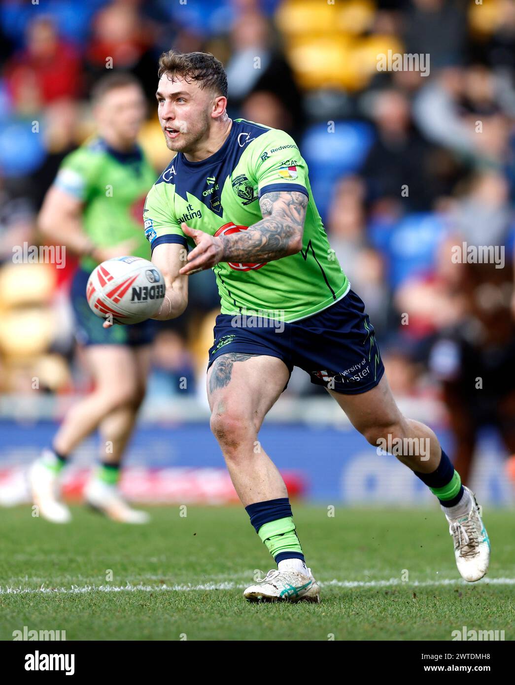 Warrington Wolves' Sam Powell in action during the Betfred Super League ...