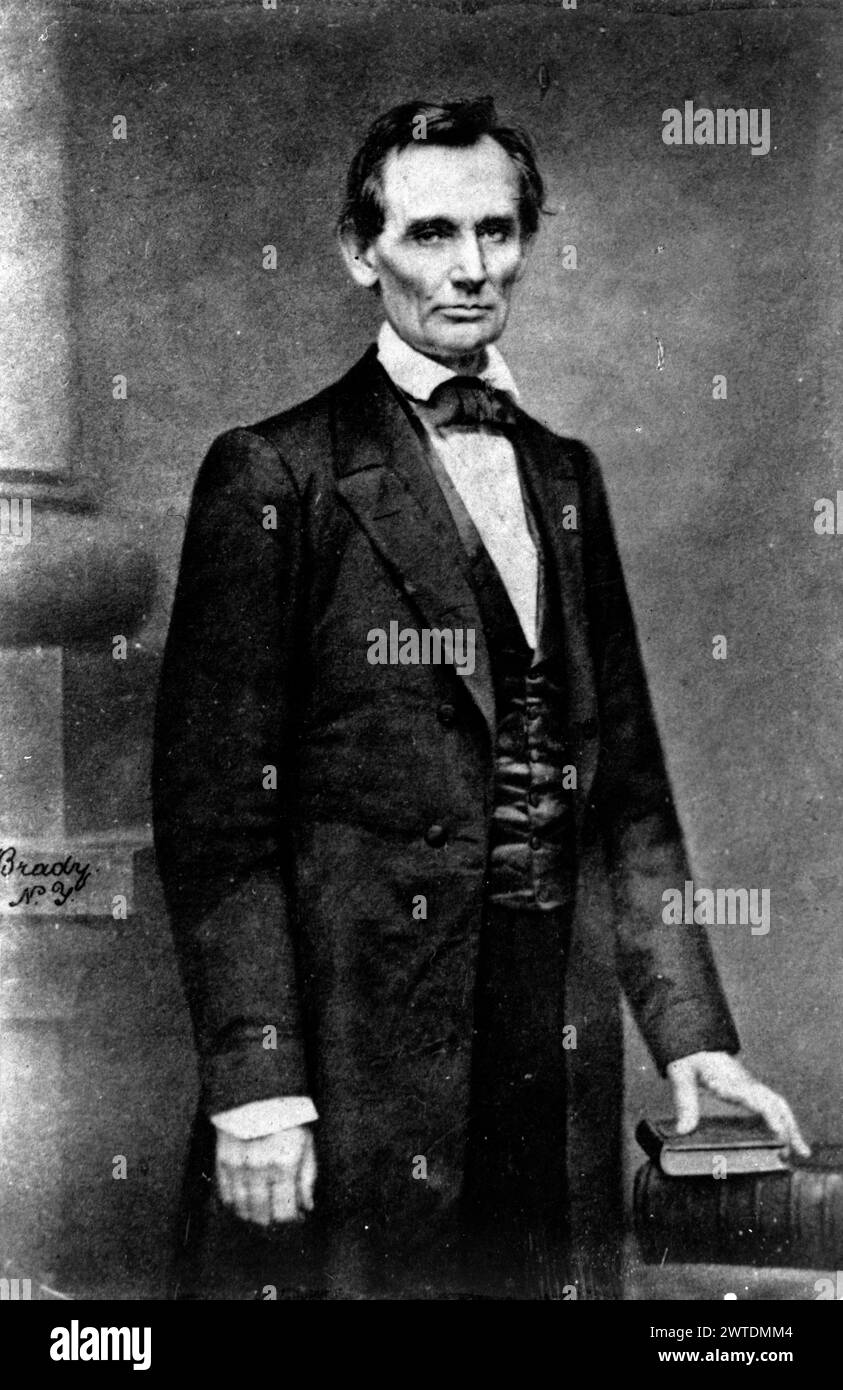 Portrait of Abraham Lincoln, 1860 Stock Photo - Alamy
