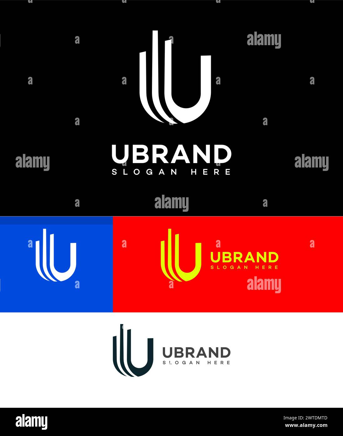 U Letter Logo Icon Brand Identity Sign. U Letter Symbol Template Stock ...