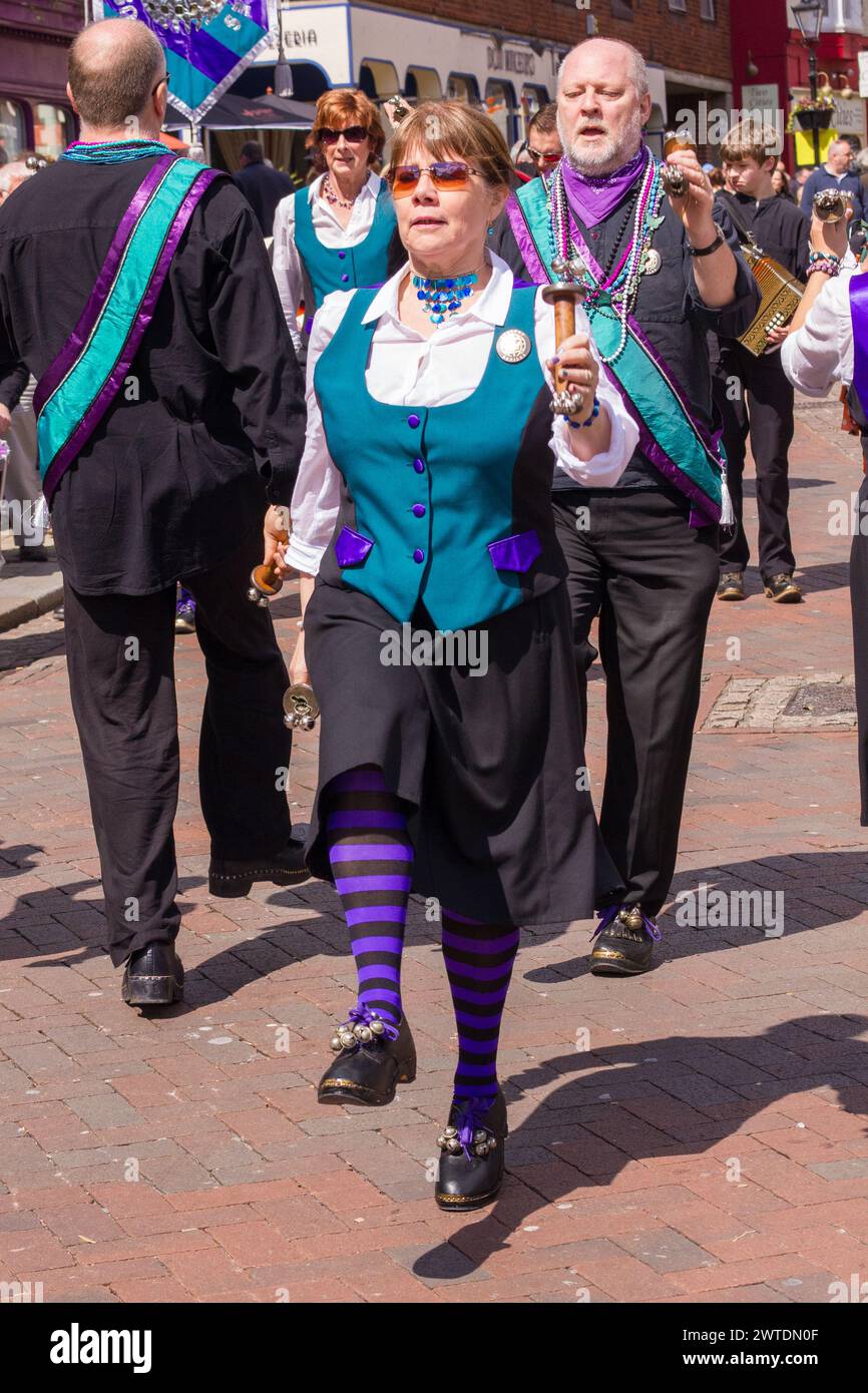 Customs and Exiles Morris dancing at the Sweeps Festival in Rochester ...