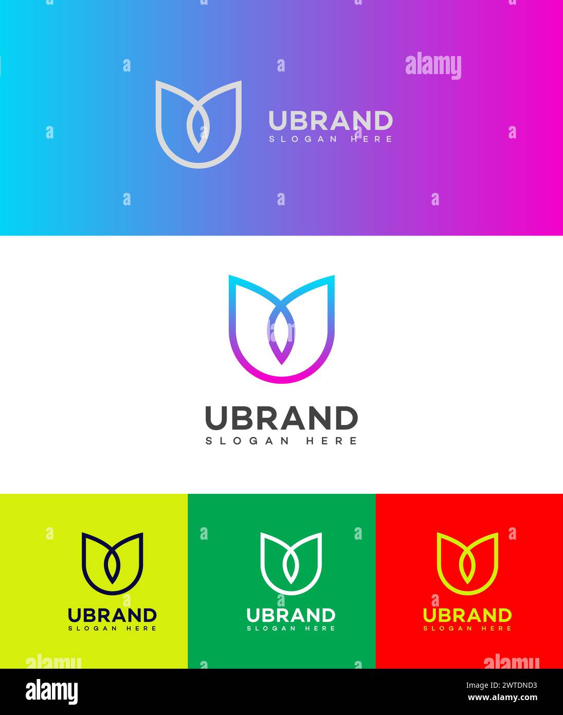 U Letter Logo Icon Brand Identity Sign. U Letter Symbol Template Stock ...