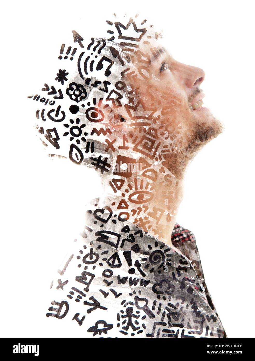 Graffiti profile Cut Out Stock Images & Pictures - Alamy