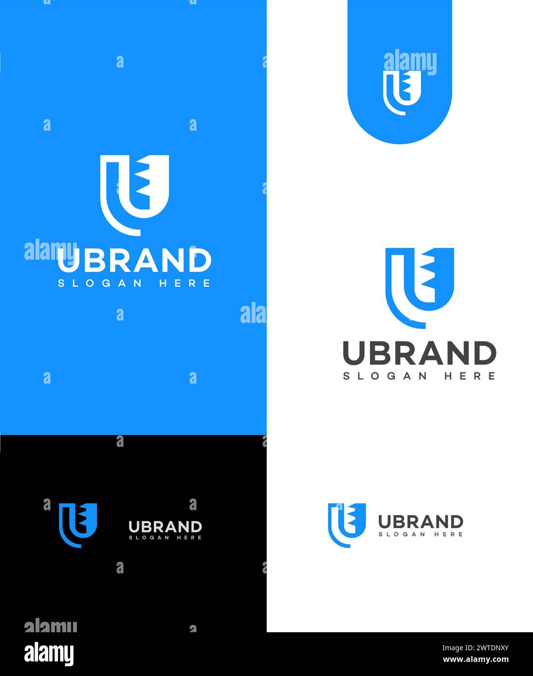 U Letter Logo Icon Brand Identity Sign. U Letter Symbol Template Stock ...
